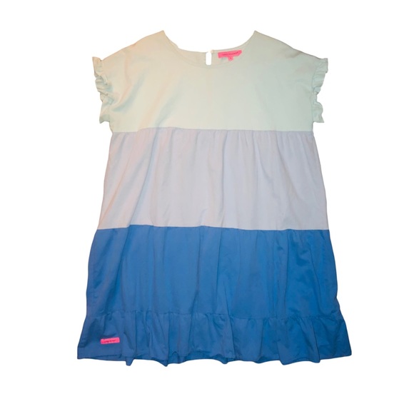 Simply Southern | Dresses | Simply Southern Blue Color Block Tiered ...